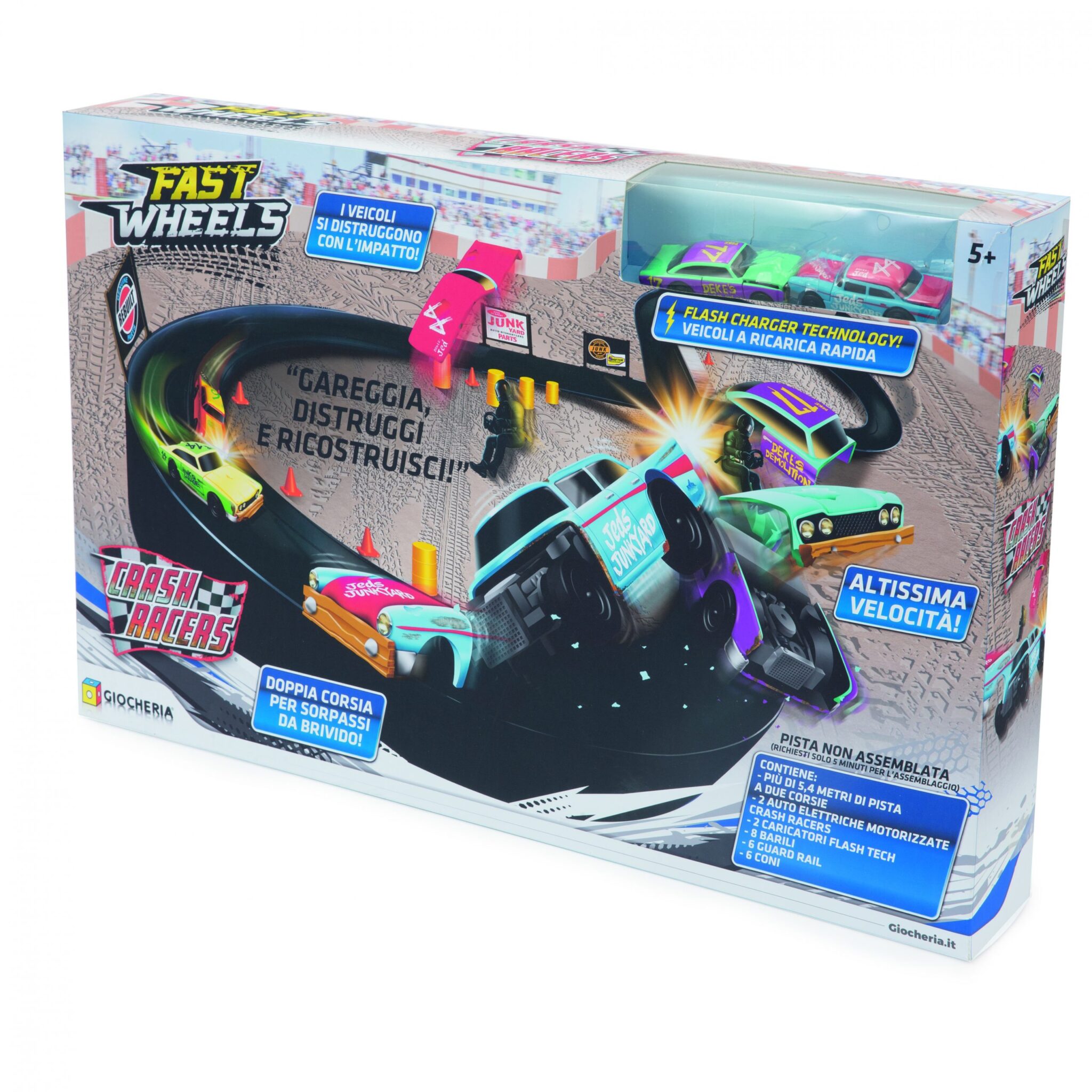 Fast wheels Pista Crash Racers Altissima Velocità | Nonsologiochiweb